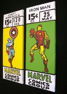 Jdtoonart Cartoon and Comic pop art Paintings: more marvel corner boxes