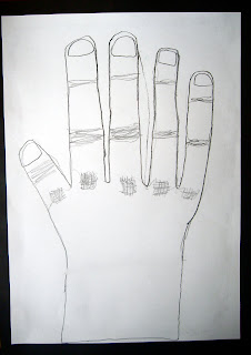 Use Your Coloured Pencils: Contour Drawing Hands