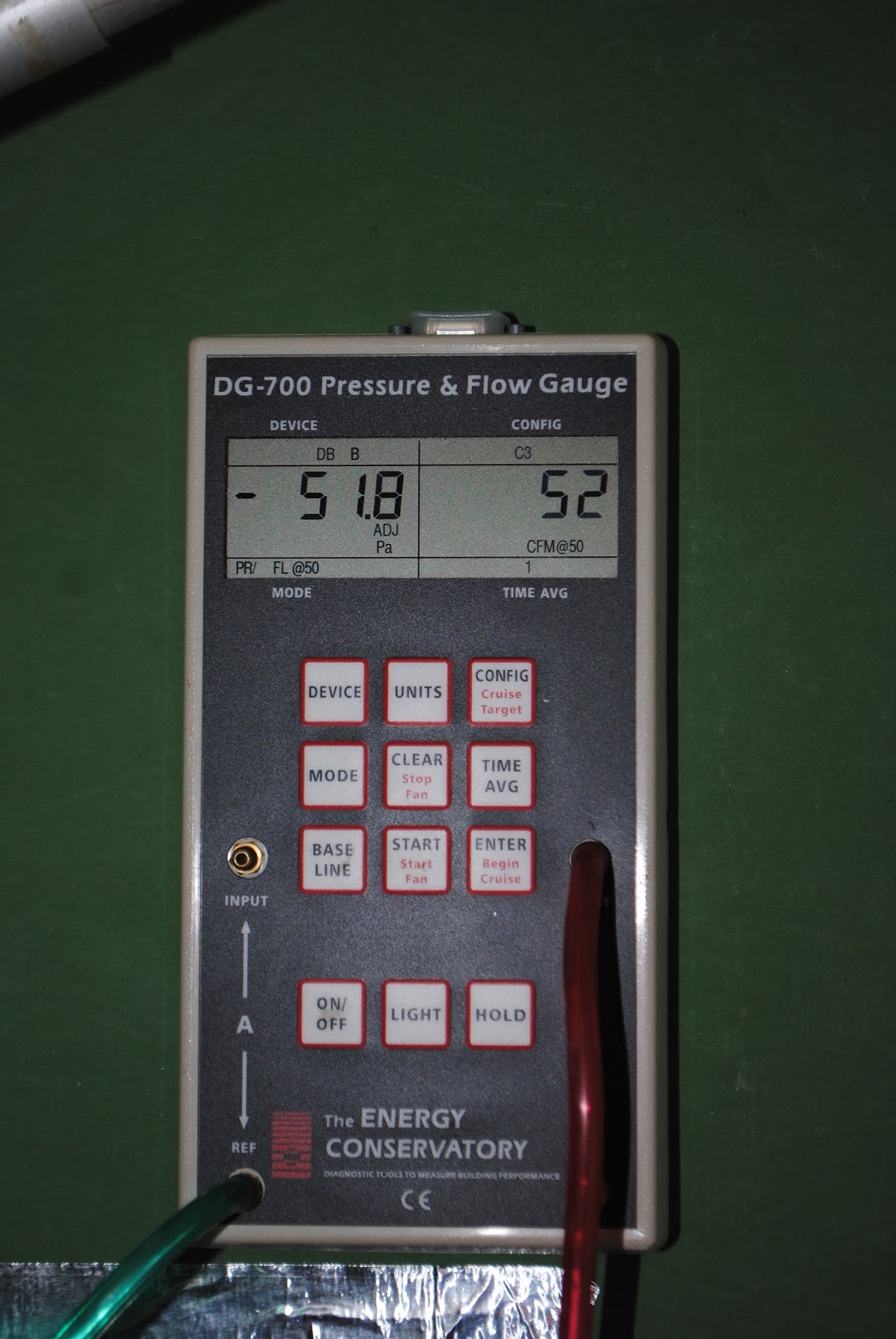 Rochester Passive House: Blower Door Test #3