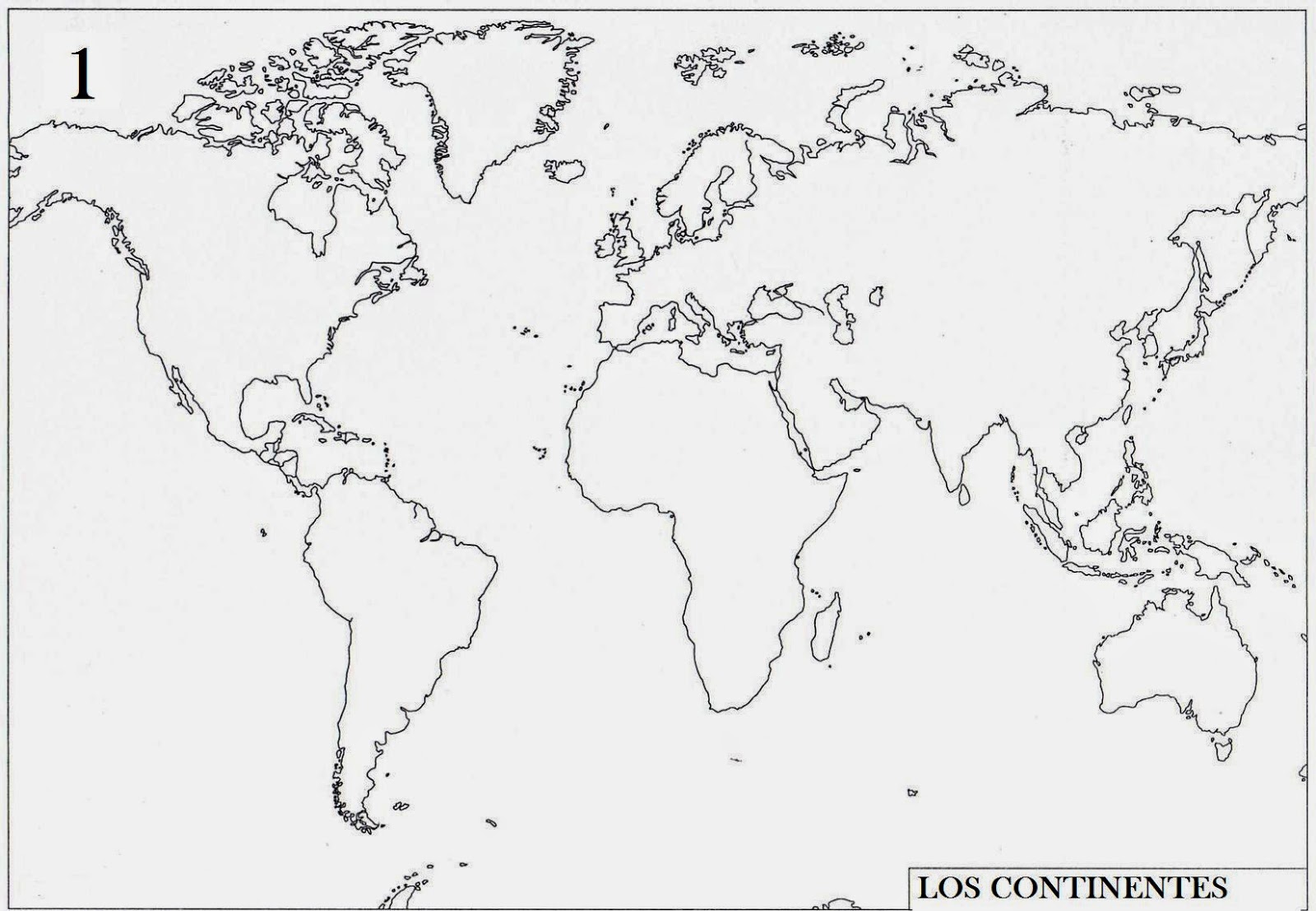 Departamento Geografía e Historia (Fortuna): Mapas en blanco para ...
