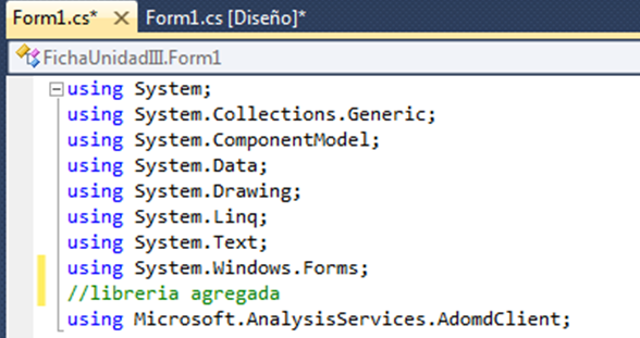 Base de Datos Avanzadas: Aplicación en Visual Studio