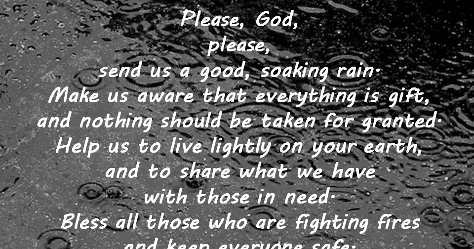 Simple Moodlings: A prayer for rain