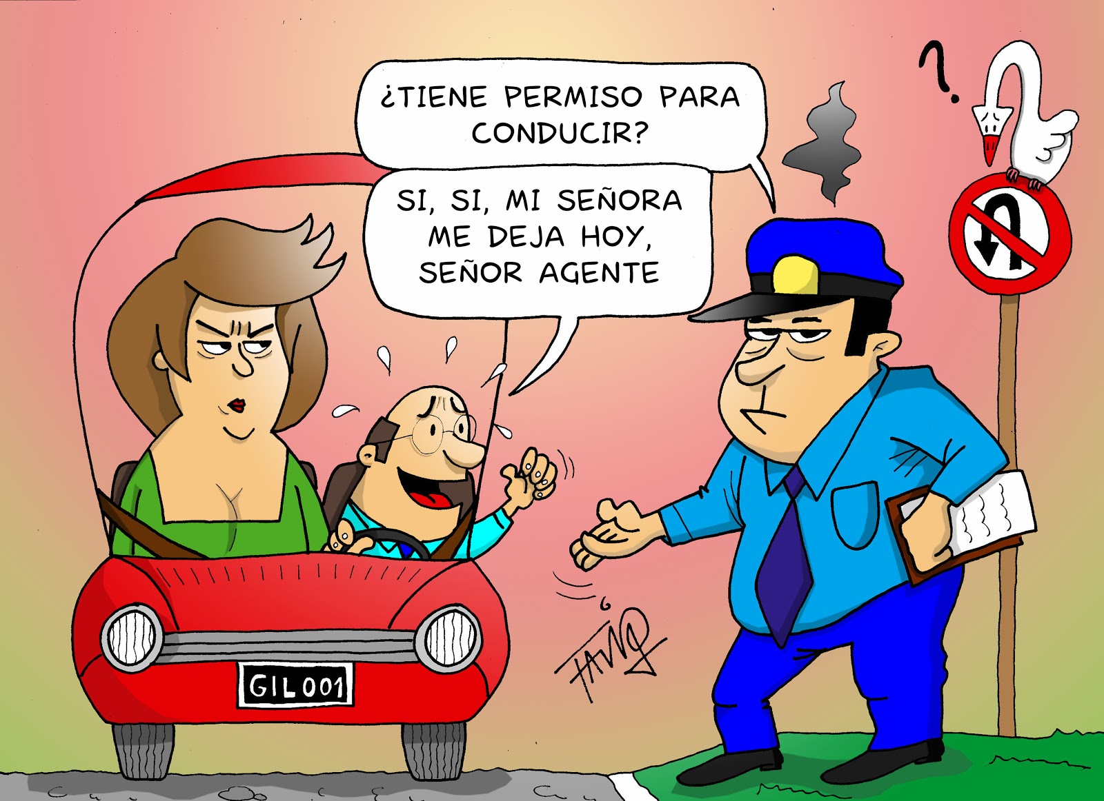 Humor Gráfico: Tiene Permiso