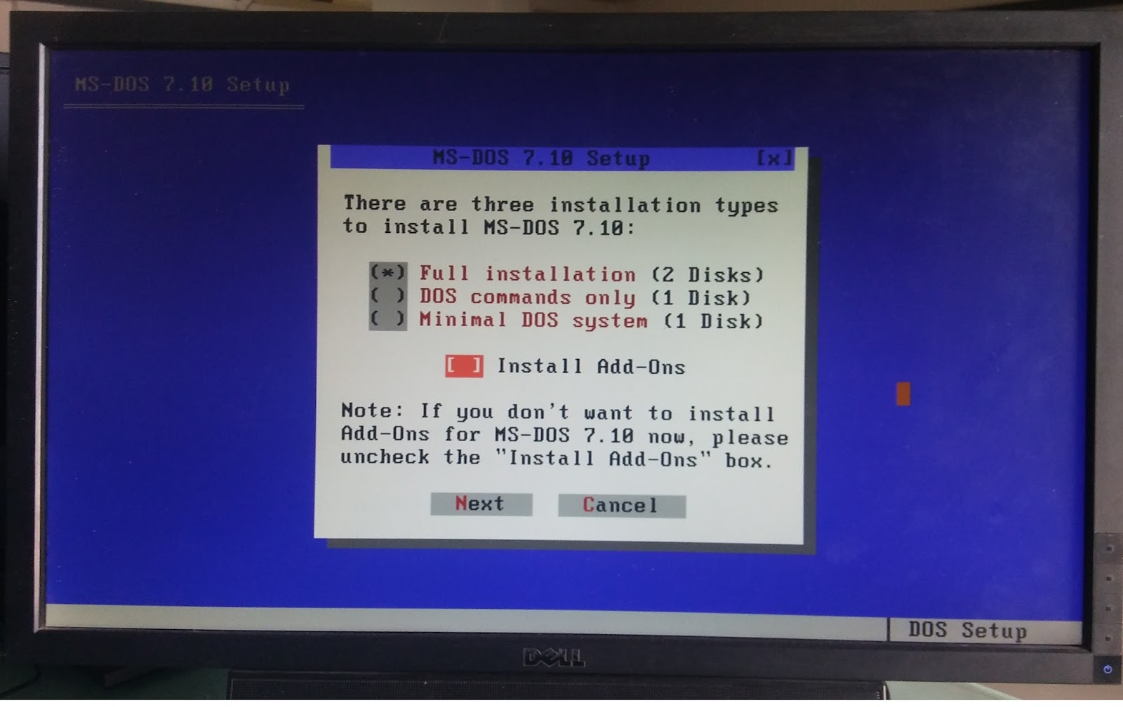 MS DOS Installation - Keshav's Blog
