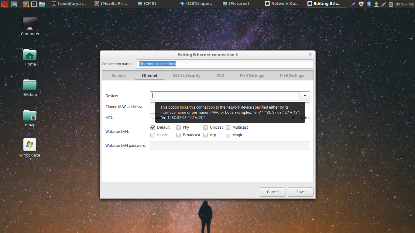 Cara Ganti Interfaces Lan pada Linux Mint - AryaBlcTelkom