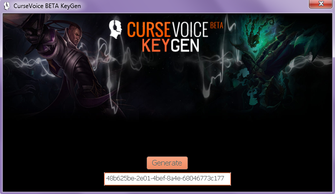 Free Curse Voice Beta key