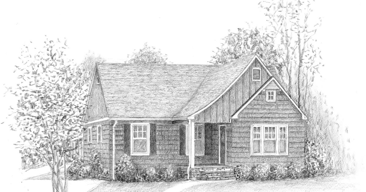 Home Sketches: Commissioned Artwork - Homewood, AL