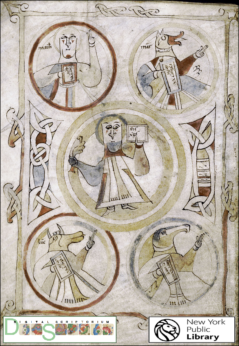 The Text of the Gospels: The Evangelists' Symbols: Man, Lion, Ox, Eagle