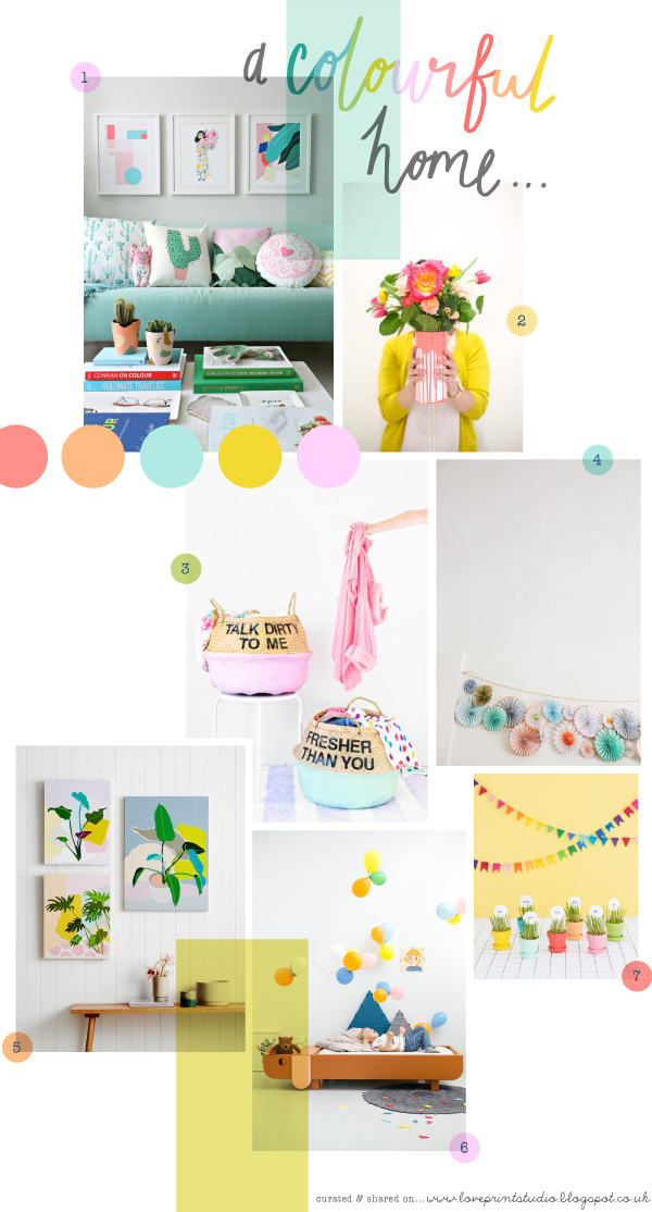 A colourful home... | love print studio blog