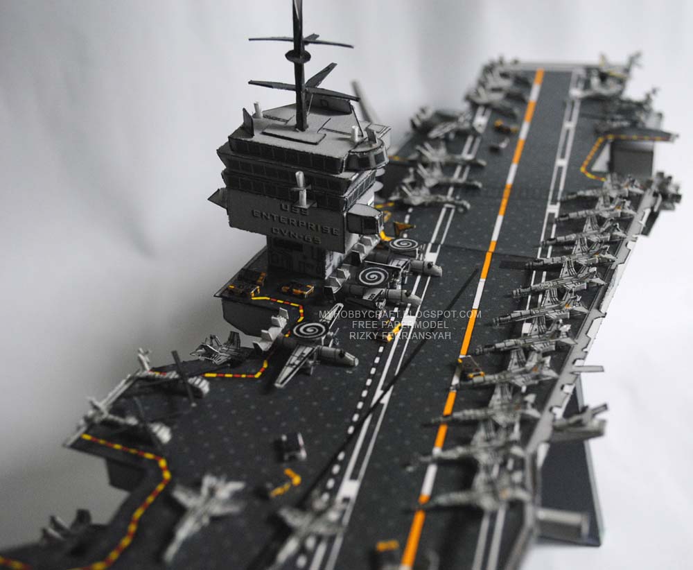 Paper Wargames: USS Enterprise (CVN-65) 1:800