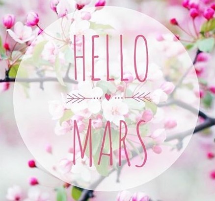 Bienvenue au mois de MARS