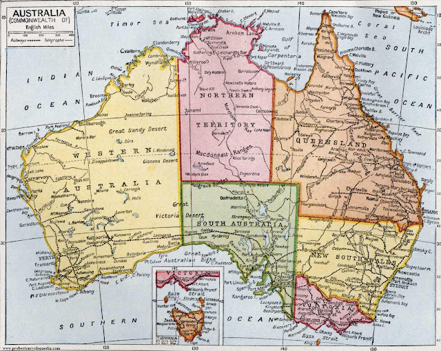 CARTES DE L'AUSTRALIE - Encyclopédie Globale™