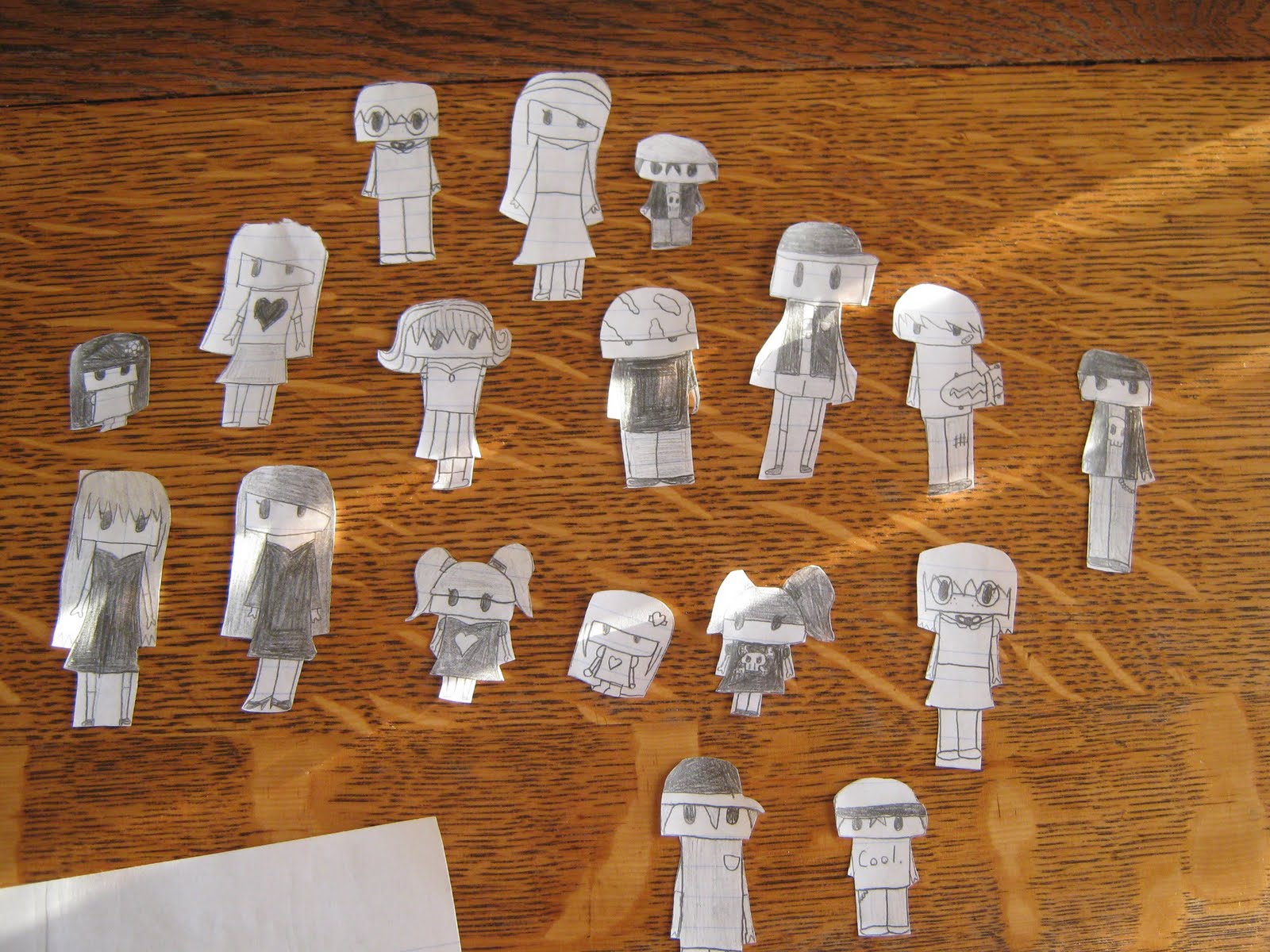 Almost Unschoolers: Paper Doll Notebook World