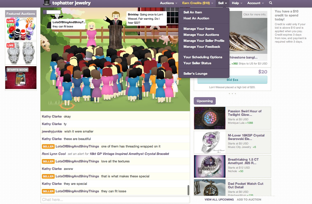 My Accessory Business: A new type of online auction site: Tophatter