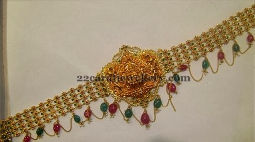 Fancy Stylish Chain Patterned Vaddanam - Jewellery Designs