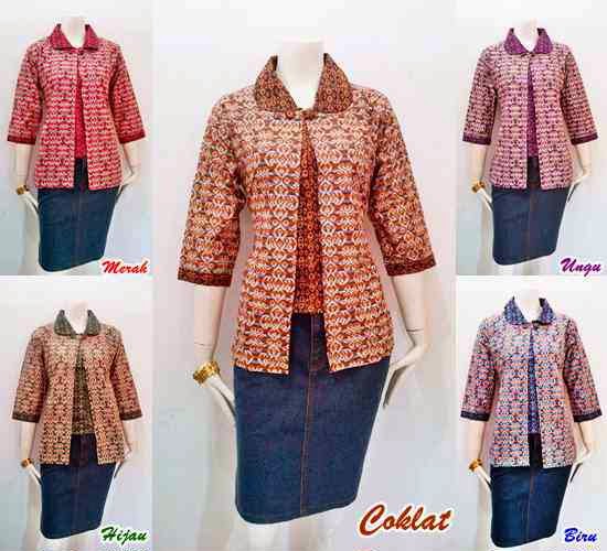 Model Bolero Batik Motif Asmat - Batik Bagoes Solo