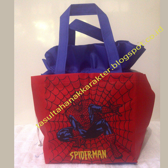Tas Ulang Tahun Anak Spiderman - Tas Ultah Serut | Tas Ultah Anak Karakter