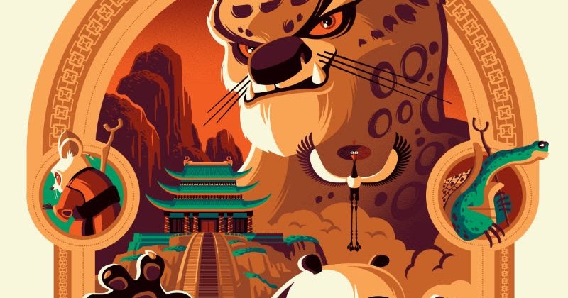 The Geeky Nerfherder: #CoolArt: 'Kung Fu Panda' print by Tom Whalen ...
