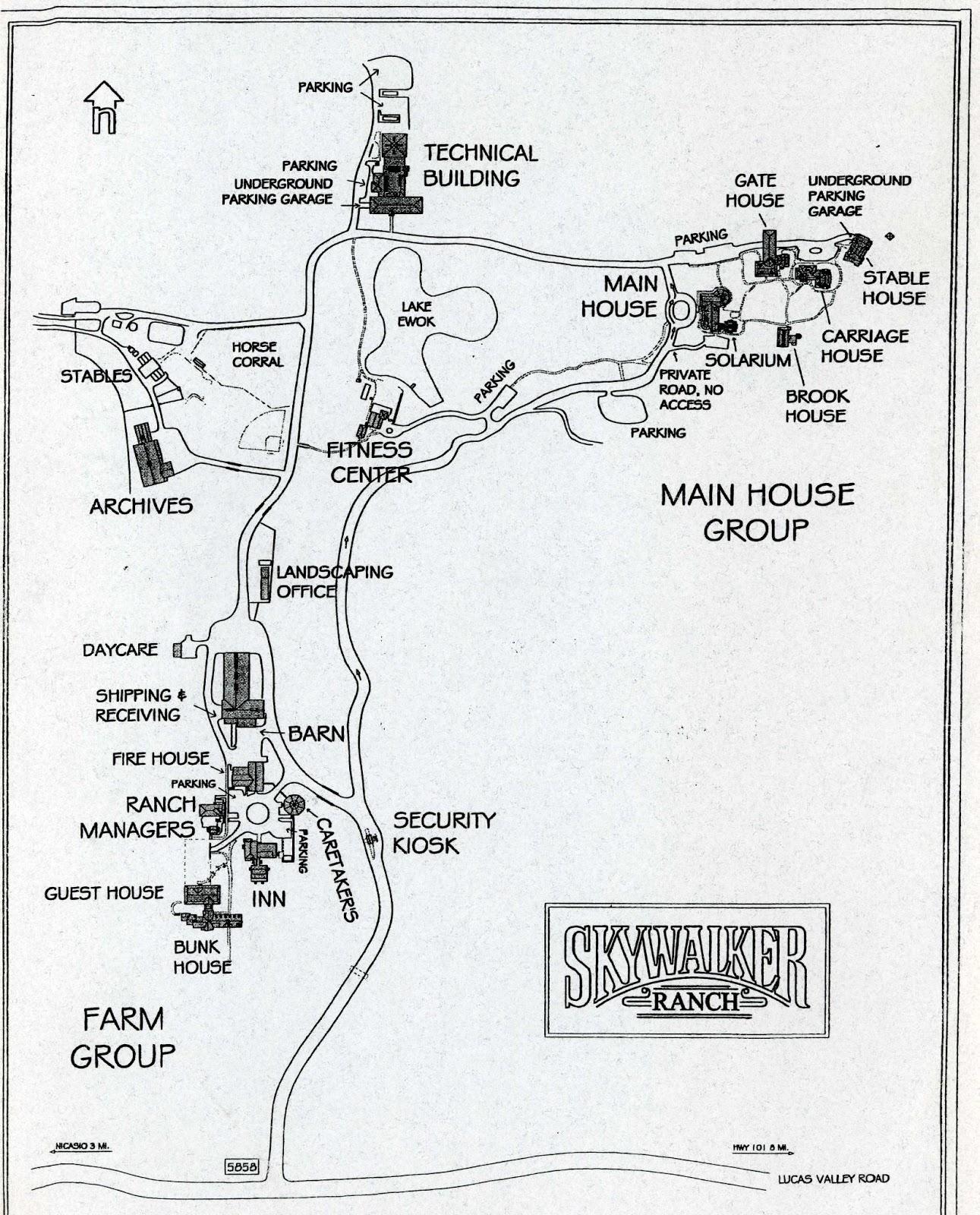 Photos: Skywalker Ranch Policies And Map Handouts