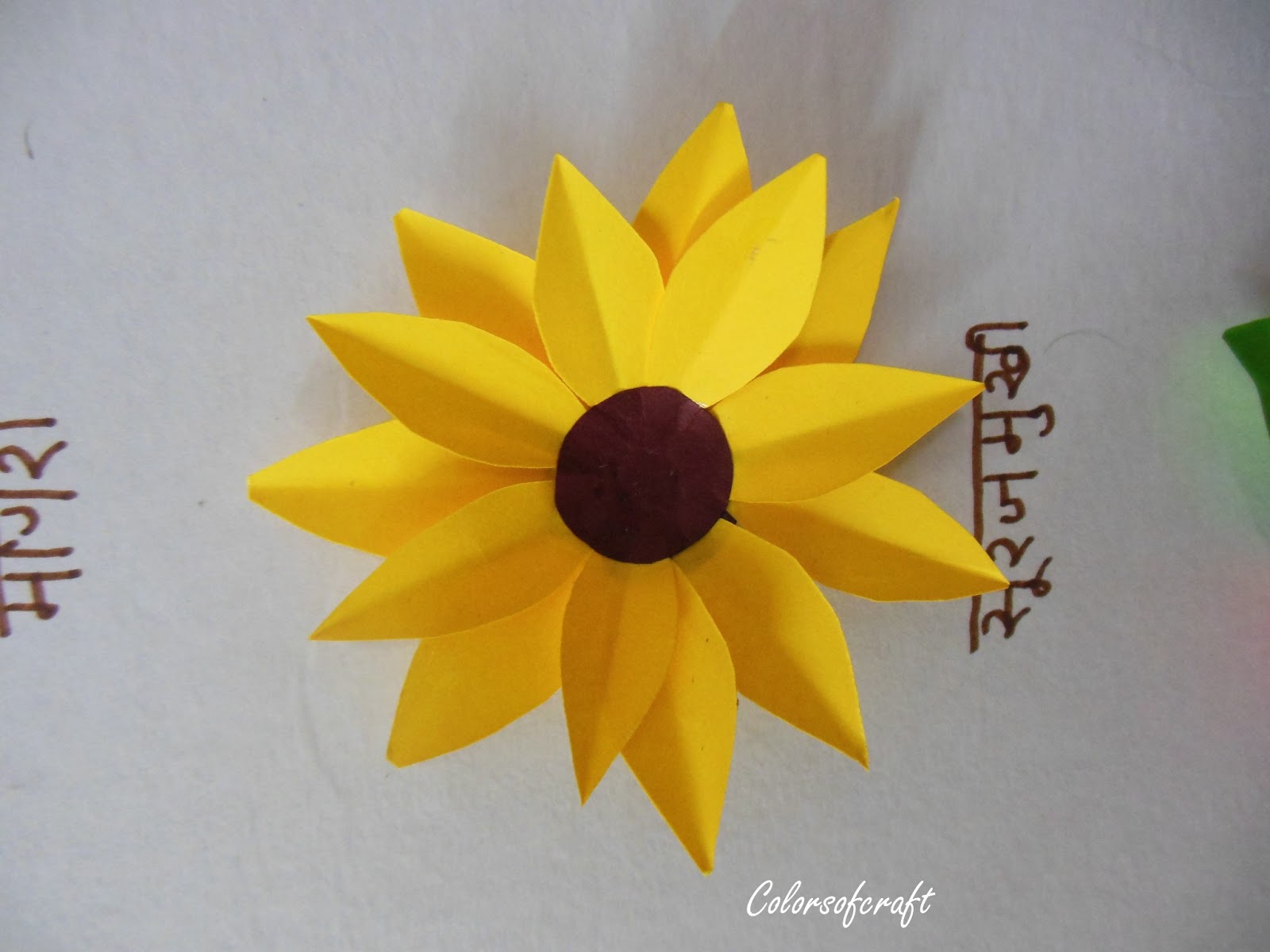 Colors of My Crafty World: Flowers - School Project