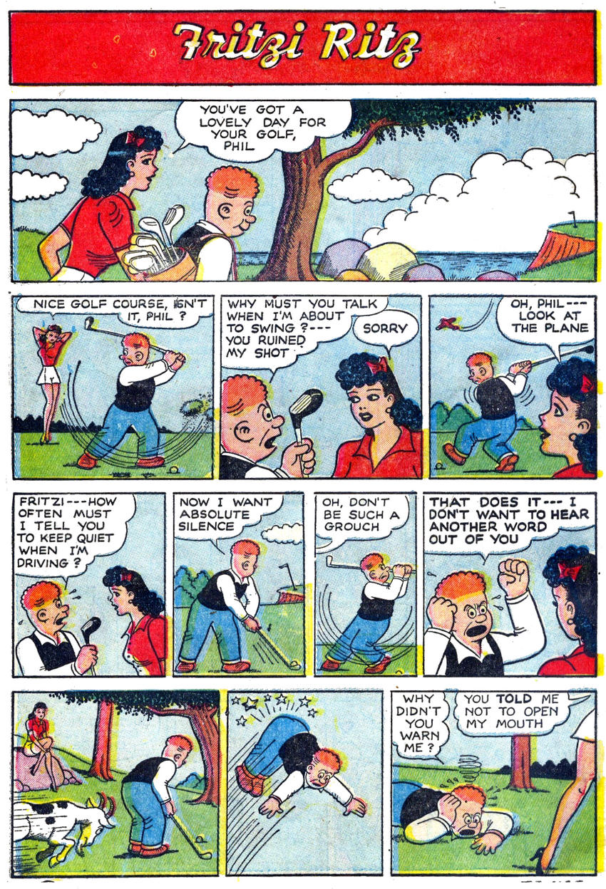 Pappy's Golden Age Comics Blogzine: Number 1156: Ritzy Fritzi Ritz