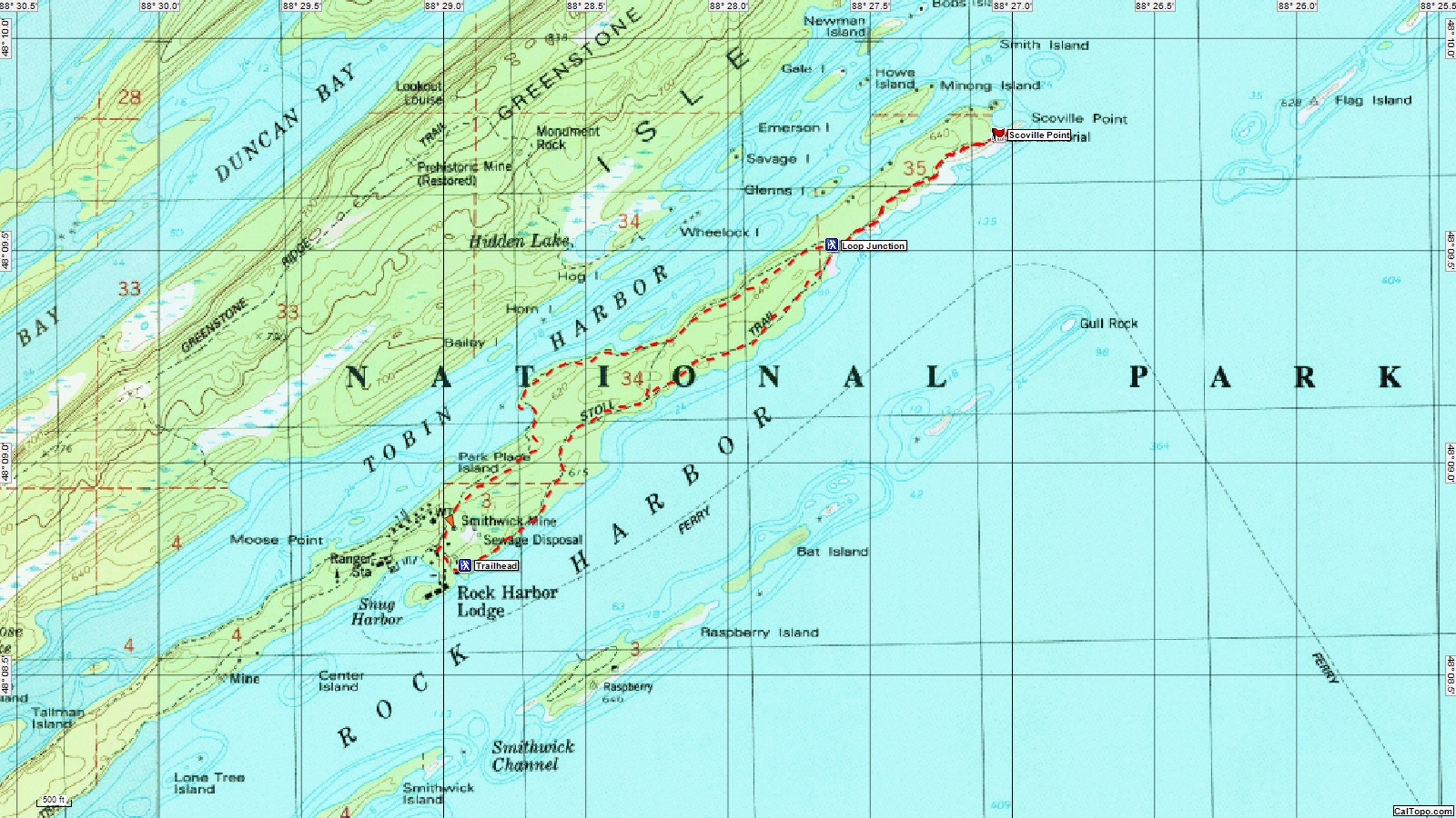 American Travel Journal: Stoll Trail to Scoville Point - Isle Royale ...
