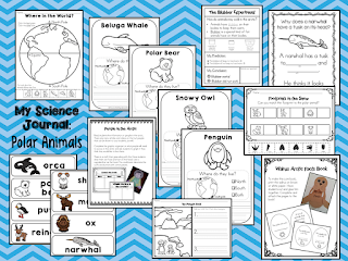 Colors and Kindergarten: My Science Journal: Polar Animals