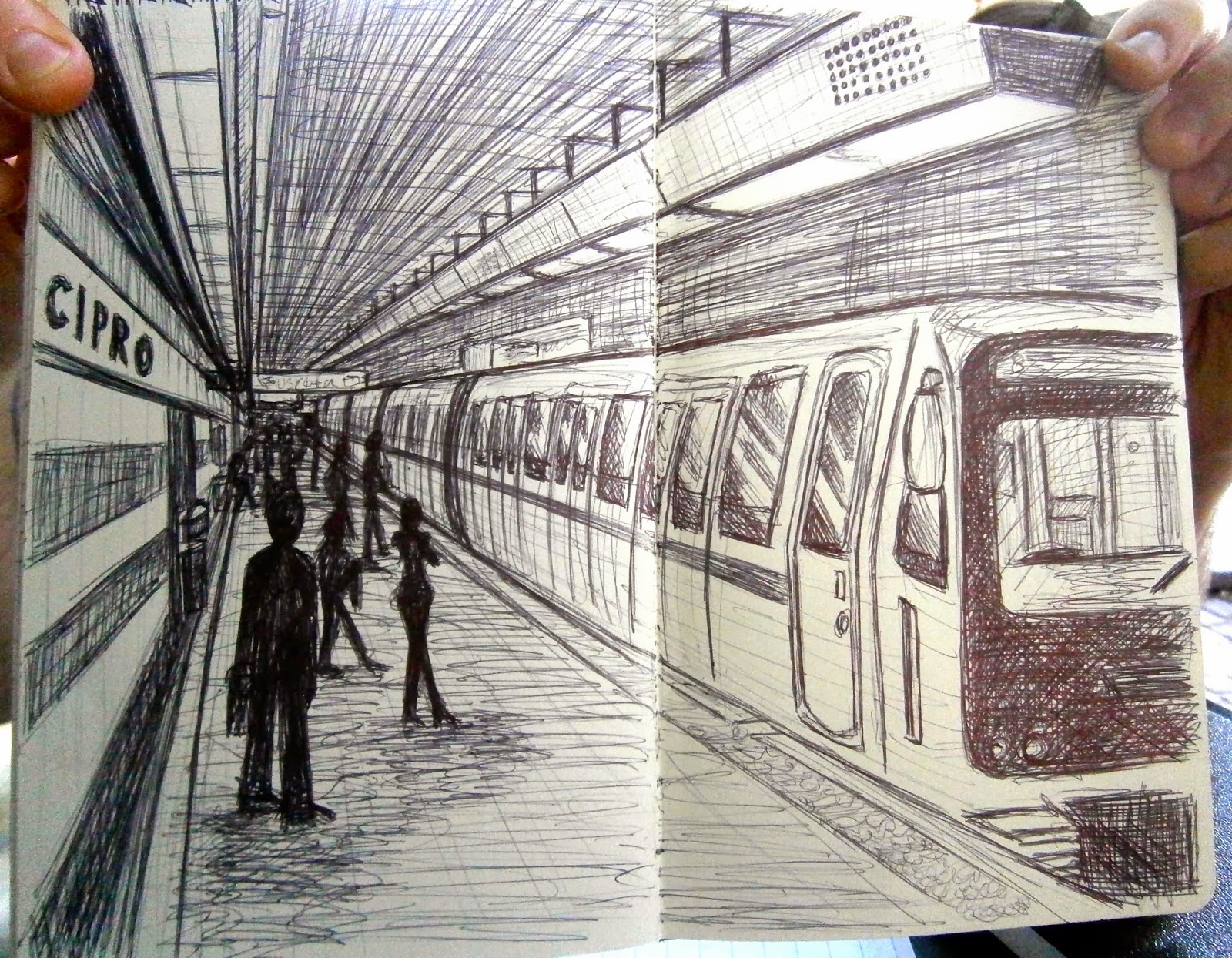 Art @ Temple University Rome: Travel sketchbook drawings, Professor ...