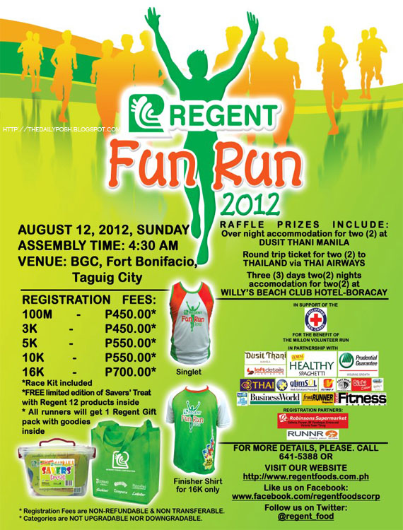 Fun Run: Regent Foods 24th Anniversary Run 2012 - The Daily Posh | A ...