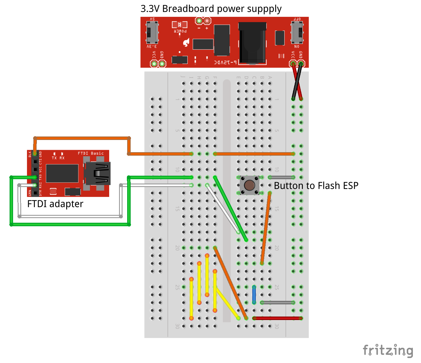Arduino Er Fit Esp 12 Breakout Board On Breadboard