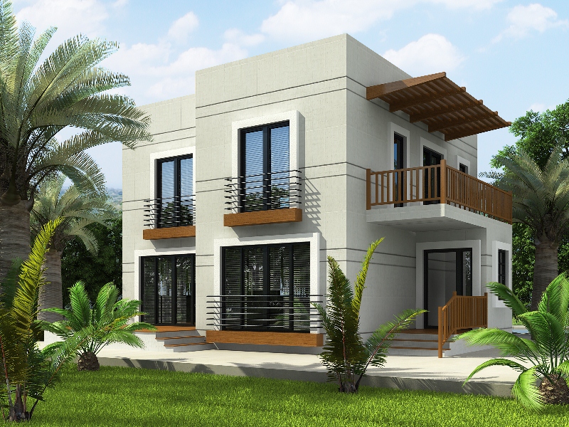 Villa Modelleri: 2 katlı sade bir villa tasarımı - FOTO