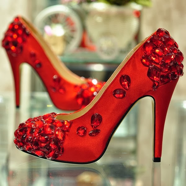 bridegroomfashion: Red Bridal High Heel Shoes Collection