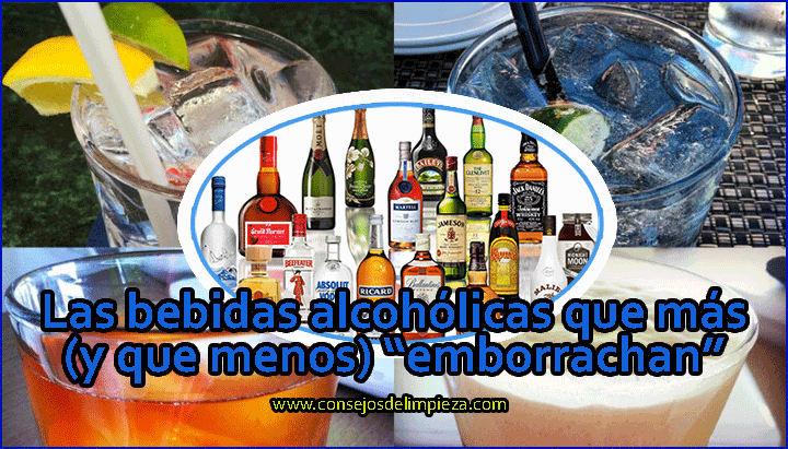 LAS BEBIDAS CON MENOS ALCOHOL | CONSEJOS DE LIMPIEZA, TRUCOS, TIPS Y ...