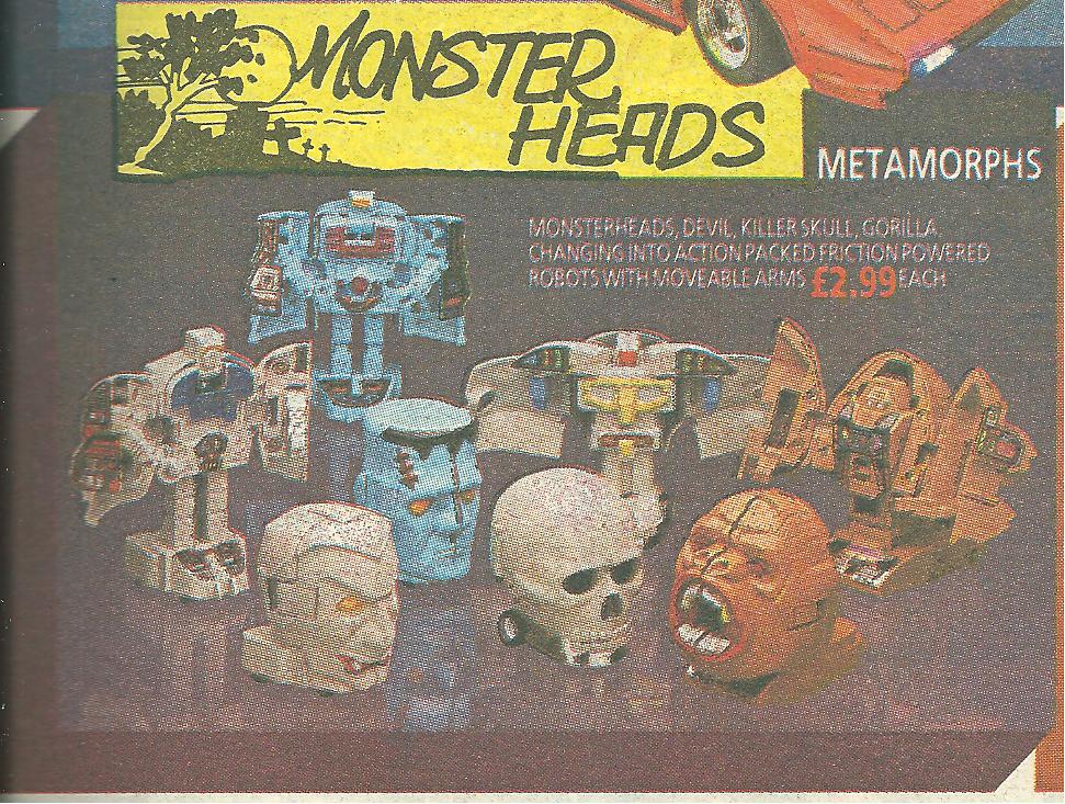 THE COBWEBBED ROOM: 'Monster Heads' Toys.