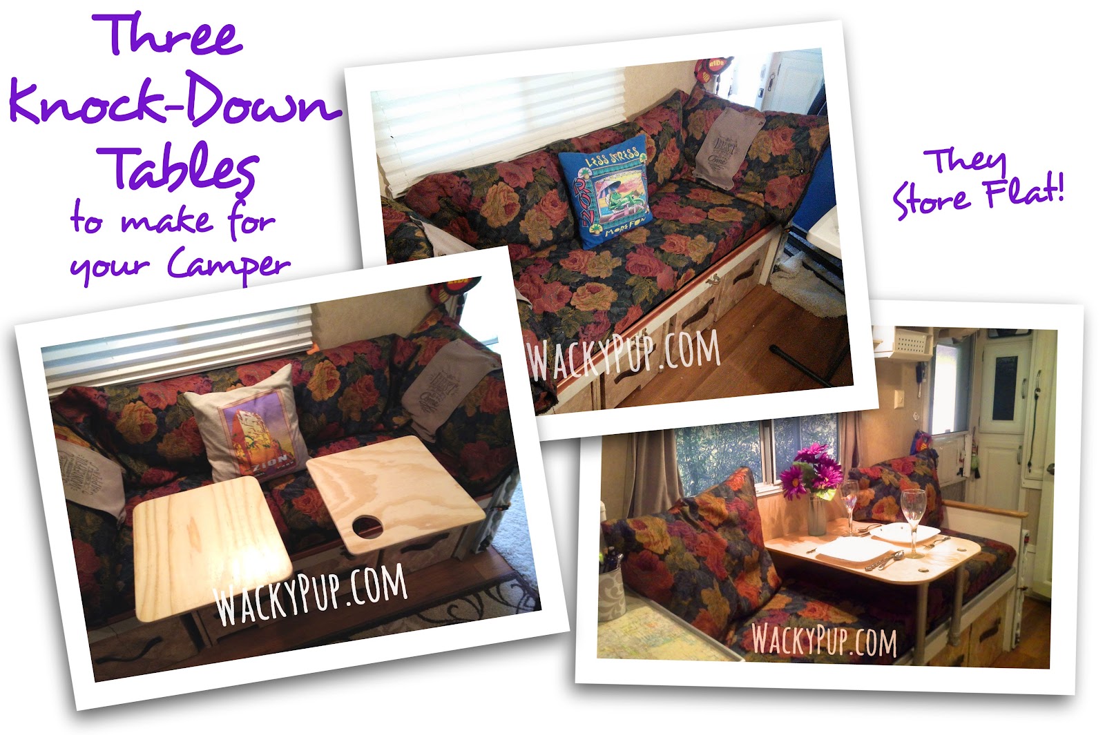 Wacky Pup: Table System - How to Finish the Tops of the Table Legs