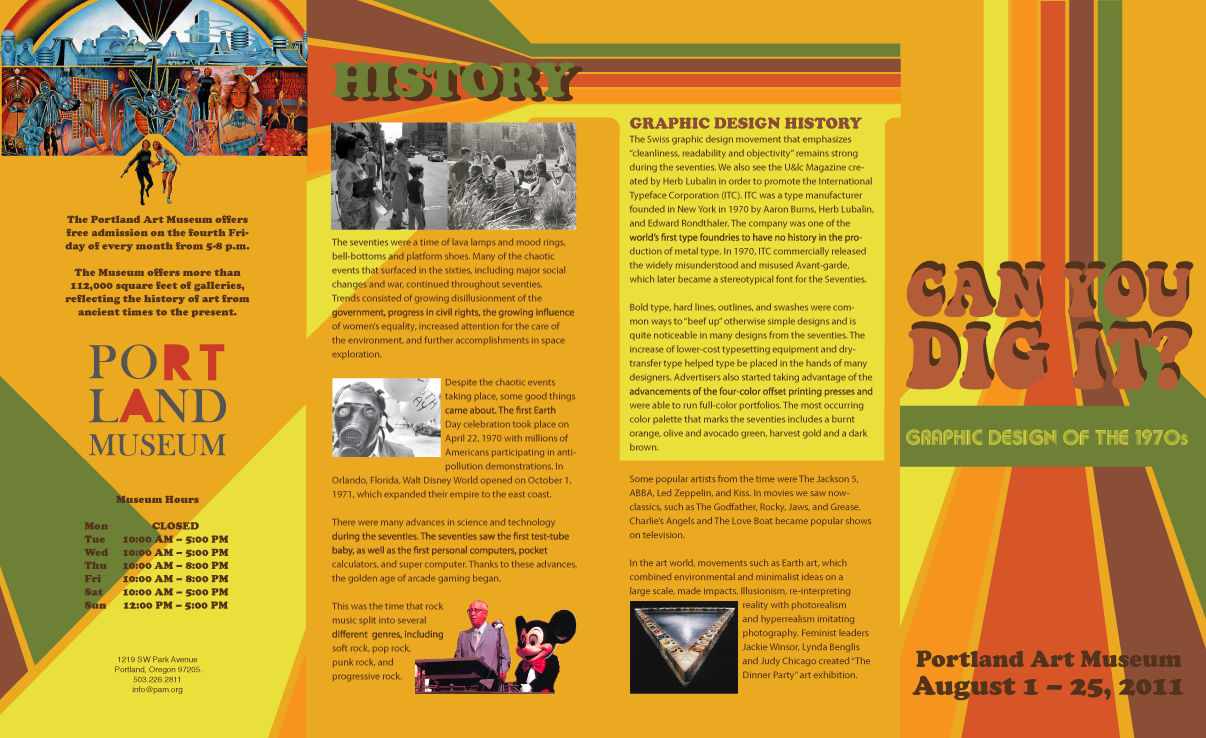 Elisabeth Windsor - Graphic Design: 70s Design Brochure