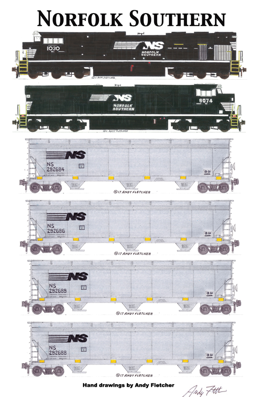 Andy Fletcher Blog-: A Norfolk Southern Export Grain Train Heads to the ...