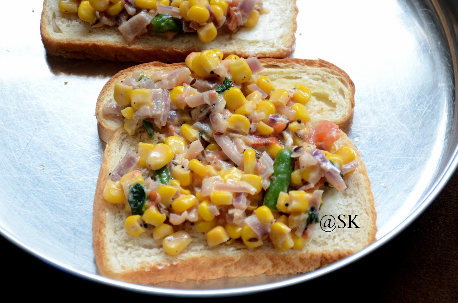 Savitha's Kitchen: Sweet Corn Sandwich - Kid's healthy breakfast