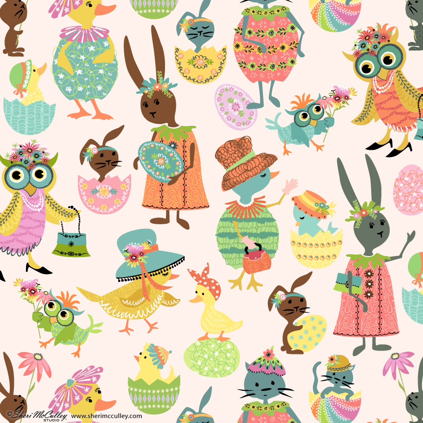 Sheri McCulley Studio: Chicksters and Hopsters for Easter!