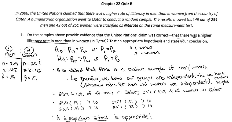 EHHS AP Stat: Test Tomorrow!