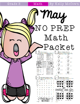 Kelly McCown: May NO PREP Math Packets {Grades 3 to 5}