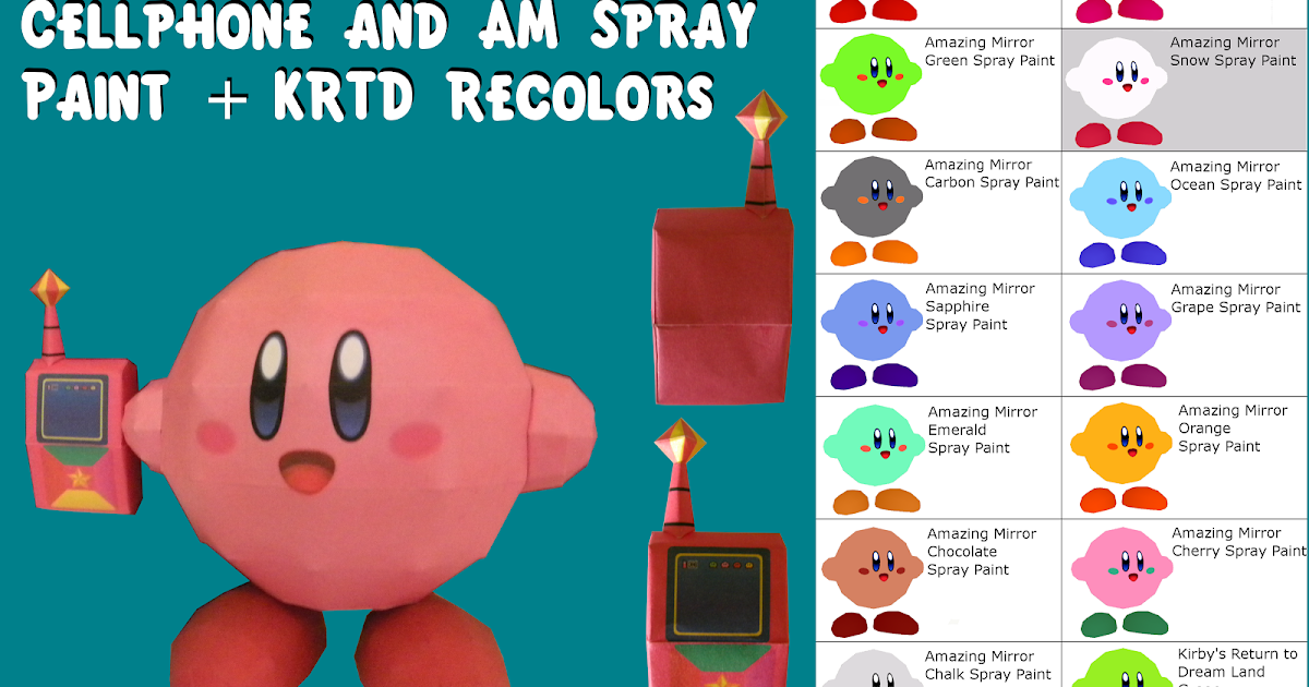 Sabidiet's Papercrafts: AM Cellphone + AM Spray Paint Recolors