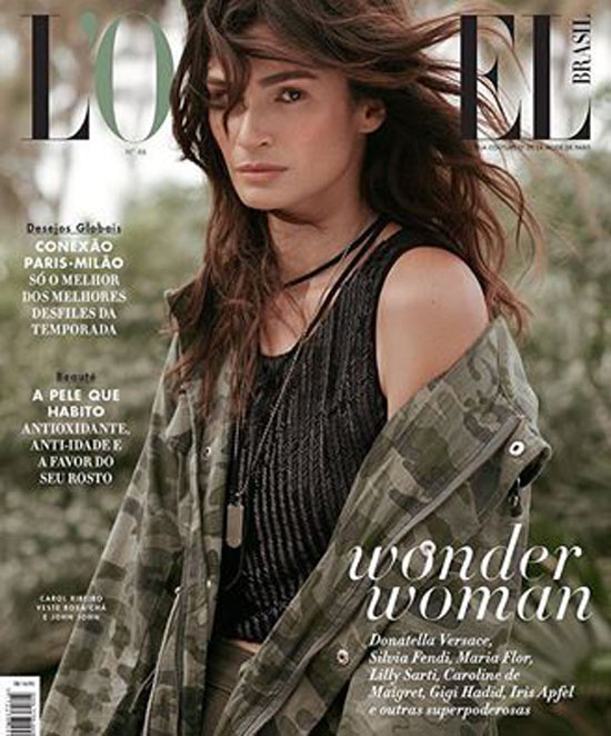 Carol Ribeiro: Carol Ribeiro na L'Officiel Brasil nov/16