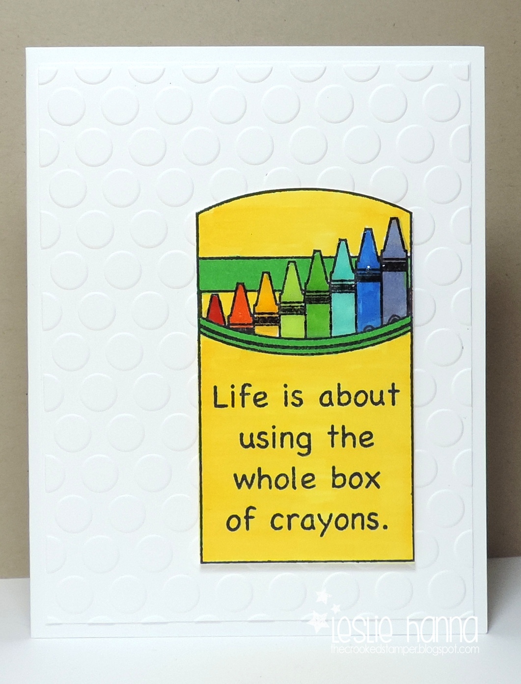 The Crooked Stamper: Using the Whole Box of Crayons