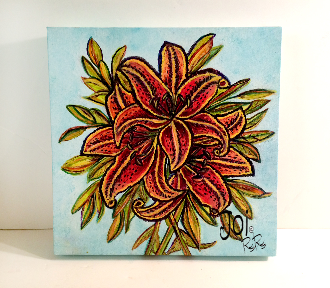 Joi@RR: TIGER LILY on Canvas, Catherine Scanlon – Creative Jump Start