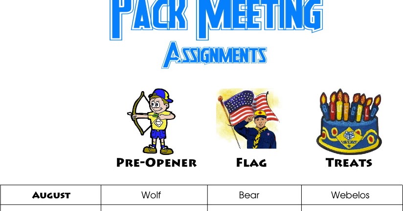 Akela's Council Cub Scout Leader Training: Cub Scout Pack Meeting ...