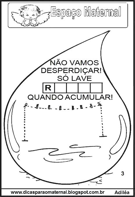 Imagens Sobre A Agua Para Colorir
