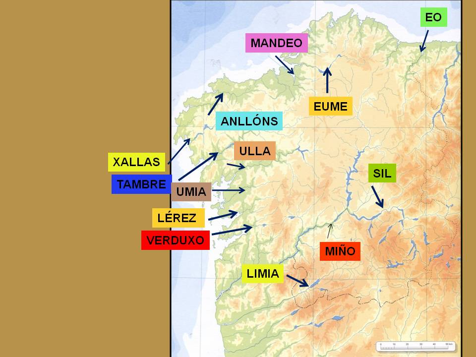 historia y xeografia de Galicia.: Rios de Galicia. Claudia Iravedra