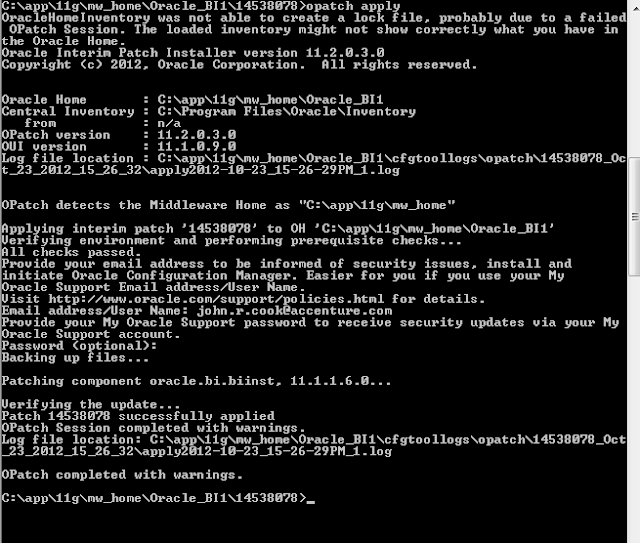 Ask John OBIEE: How-to: Apply OBIEE 11g Bundle Patch Set (11.1.1.6.6)