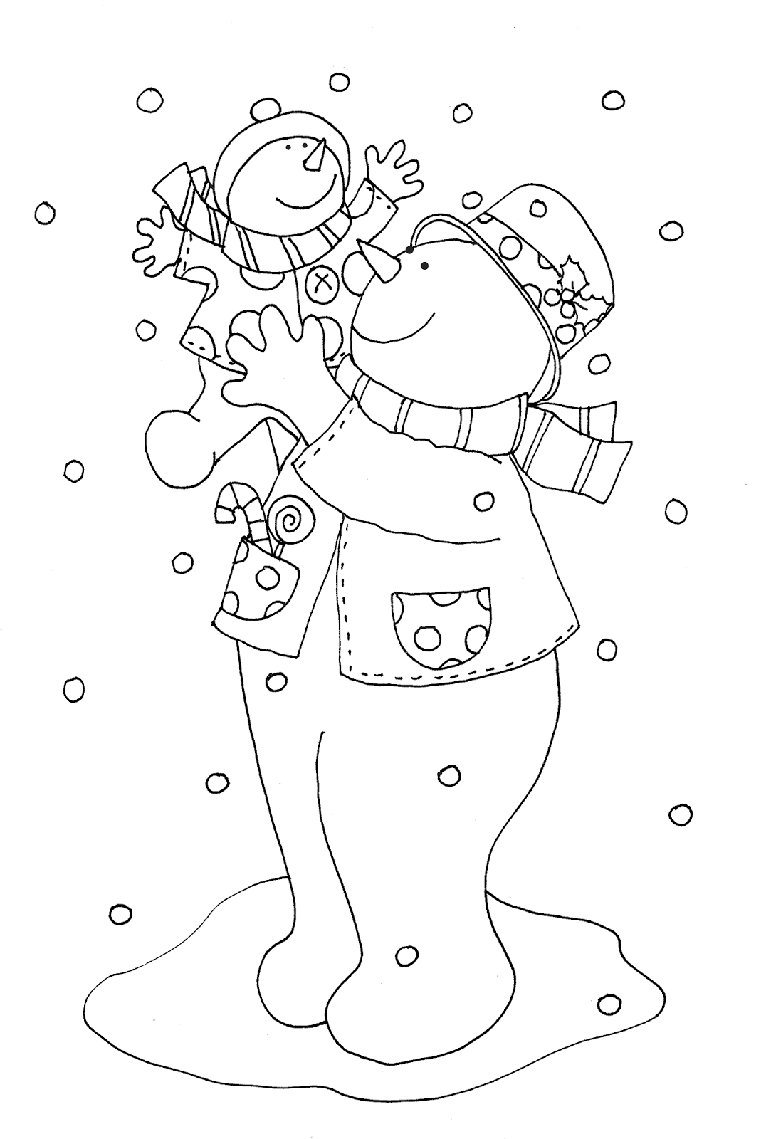 Free Dearie Dolls Digi Stamps: Snow Daddy